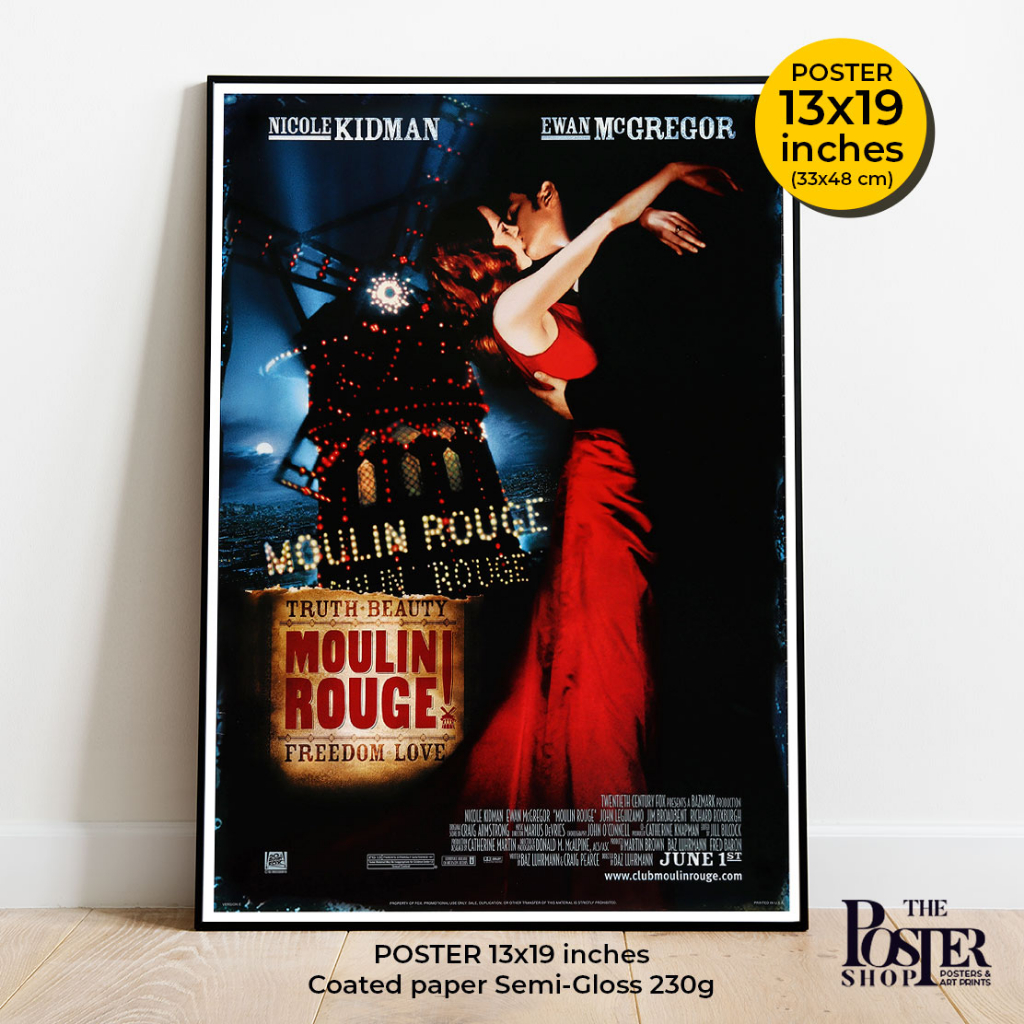 Moulin Rouge (2001) Poster Mulang Krout Movie Size 13x19 Inch | Shopee ...