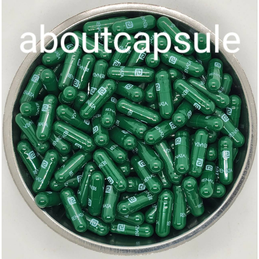 Dark Green Empty Capsules (With Screen Letters) No. 2 (200 Mg) 1 000 ...