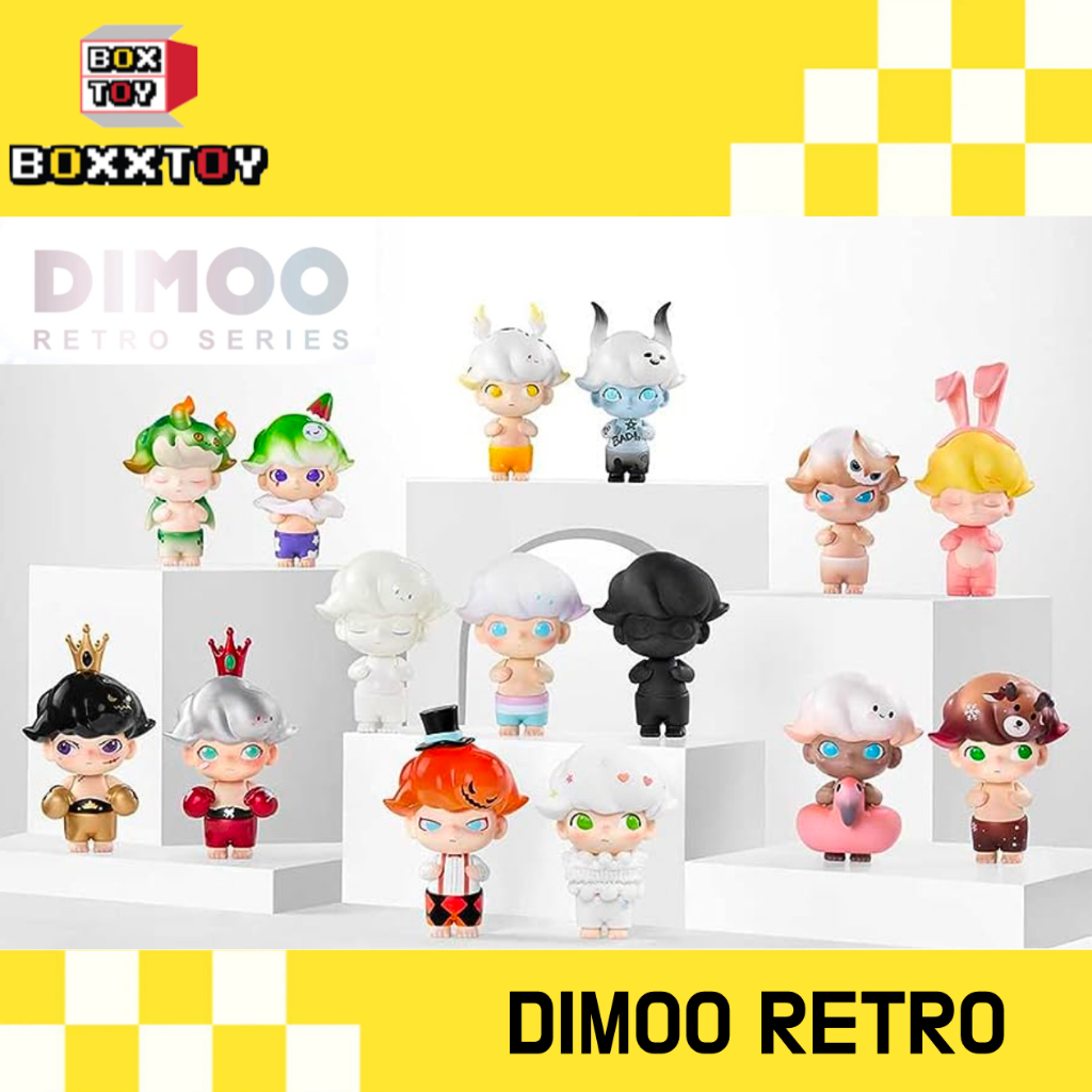 Dimoo Retro series Camp popmart blind Boxes Random Box art toys ...