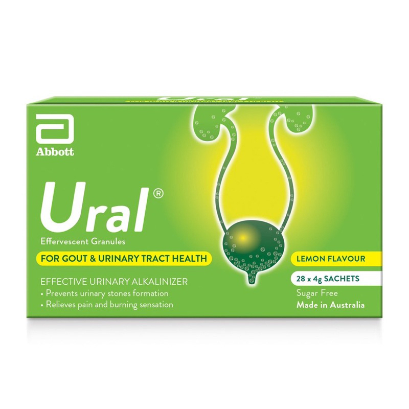 Ural Effervescent Granules 28's For Gout and Urinary Tract Health ...