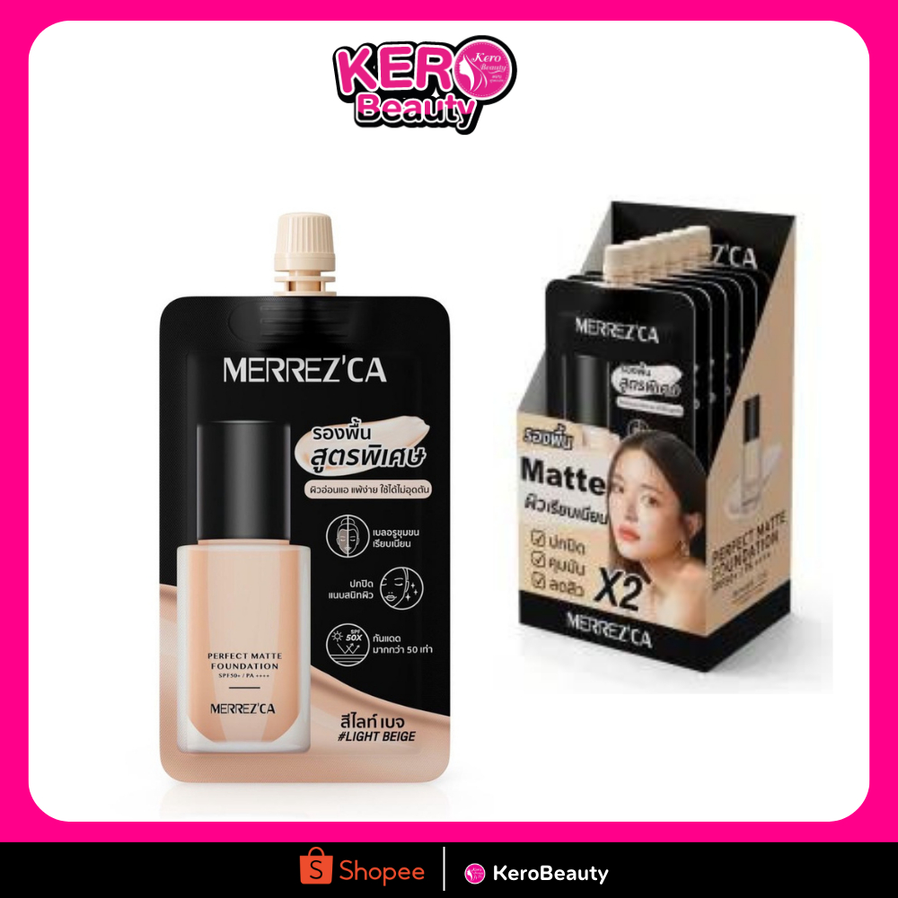 Merrezca Special Matte Foundation (Sachet) | Shopee Philippines