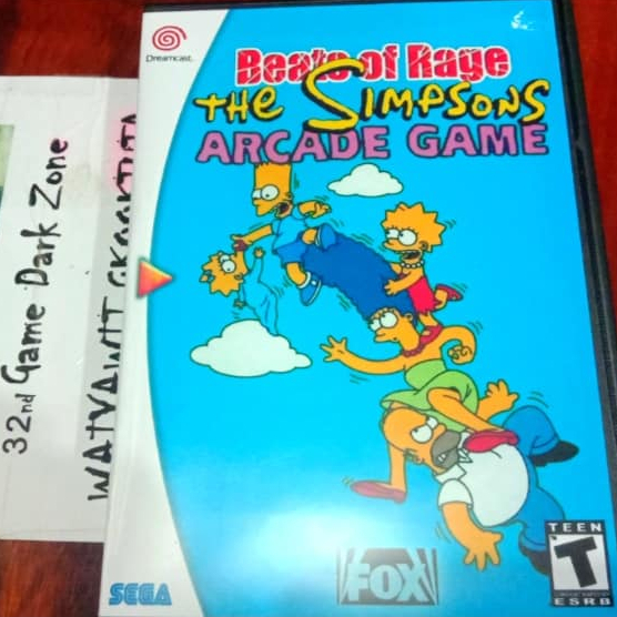 SEGA DreamCast-The Simpsons: ARCADE GAME Collection // Includes The ...