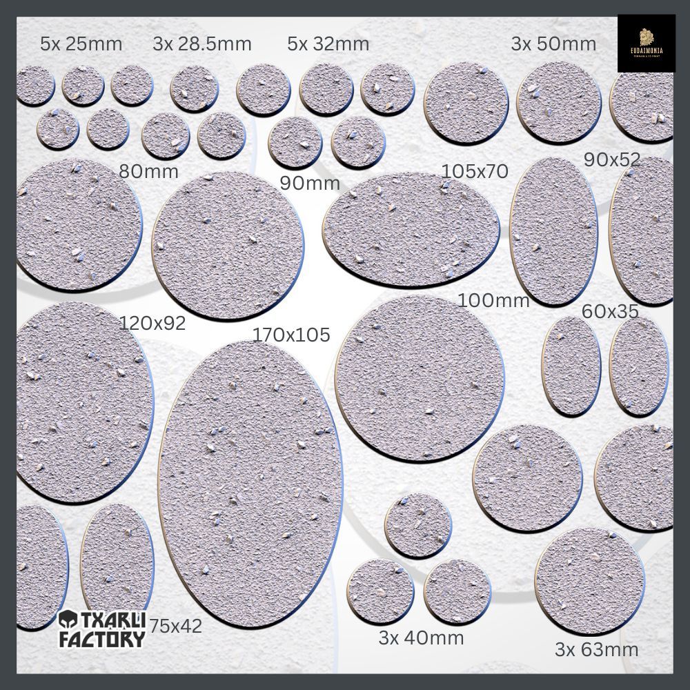 Basic Medium miniature bases Can Ship In 1-3 Days. Wargame base ...