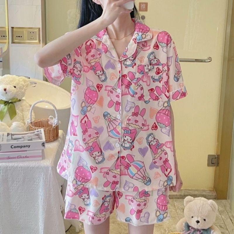 Italian Silk Pajamas Chest 44 And 52 My Melody (My Melody) | Shopee ...