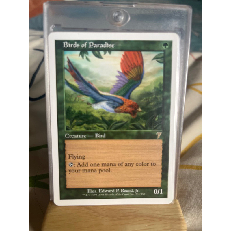 MTG Birds of Paradise Green Magic the Gathering EDH Card 7th Edition Ex ...