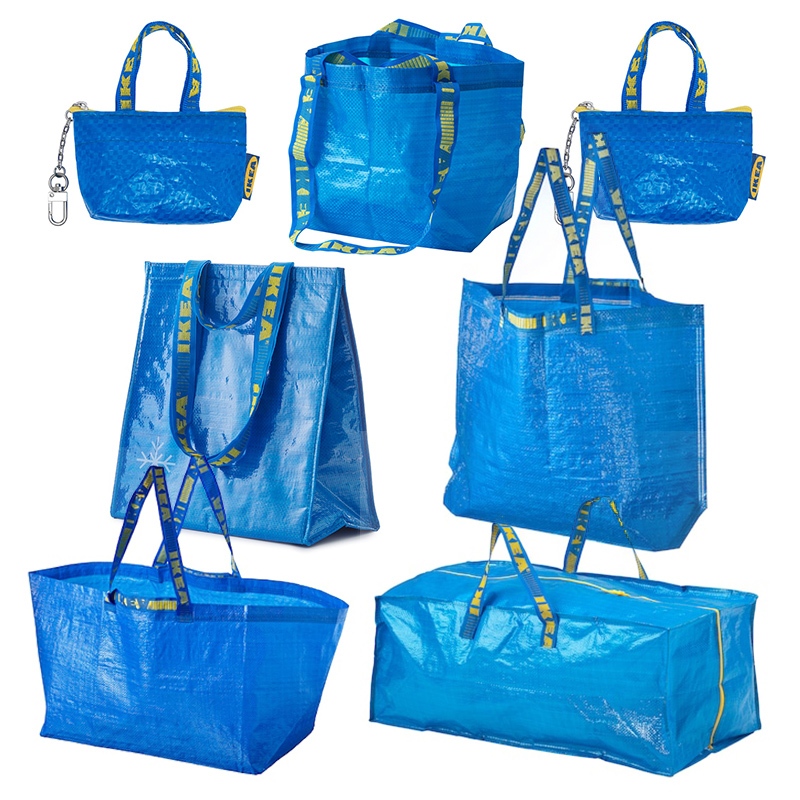 Many Sizes Of ikea Bags To Choose From Blue Sacks Large Carry. | Shopee ...