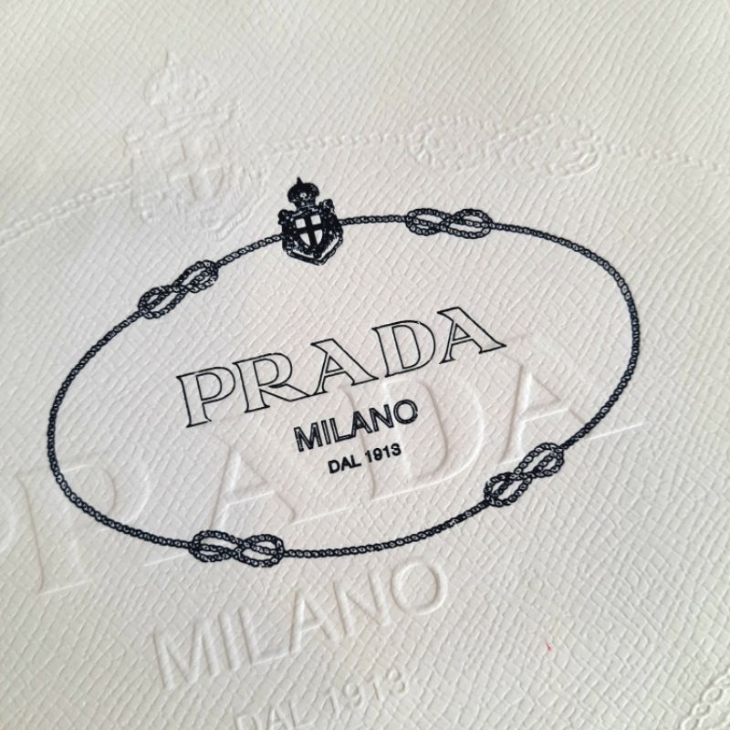 PRADA Paper Bag Second Hand Fair Condition Has Some Wrinkled | Shopee ...
