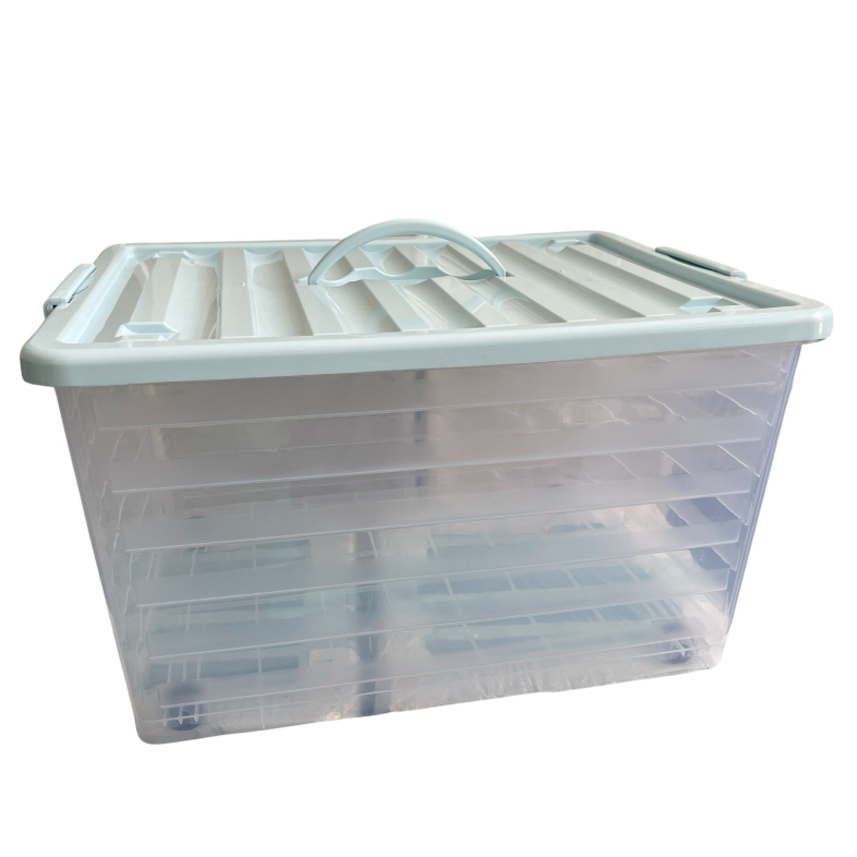 Wheel Box 50 Liters Clear Color Handle And Wheels Blue With 4 Model CB ...