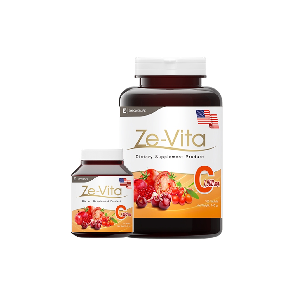 Vitamin C Brand Ze-Vita 1000 mg Acerola Cherry Skin Extracted From 4 ...