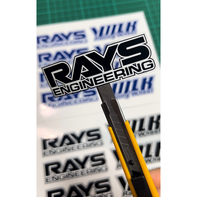 TE37 Wheel Stickers (1 Set Can Attach 4 Wheels) Glossy Genuine Uv ...