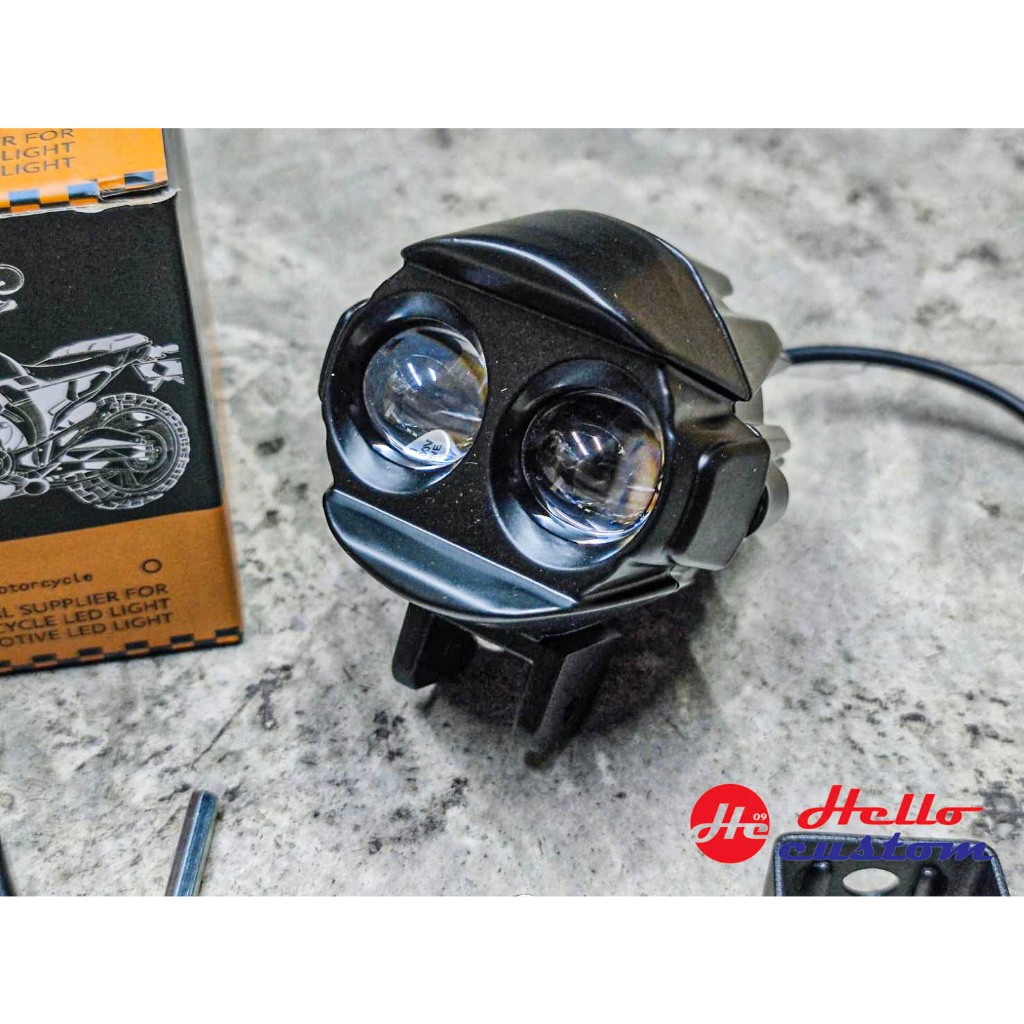 20W Dual Light LED Spotlight Can Be Installed On Many Motorcycles ...