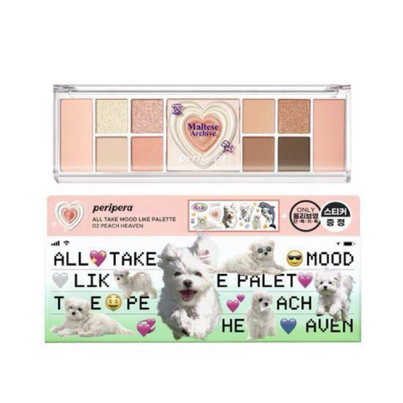 / Authentic ️ PERIPERA x MALTESE ARCHIVE ALL TAKE MOOD LIKE PALETTE ...