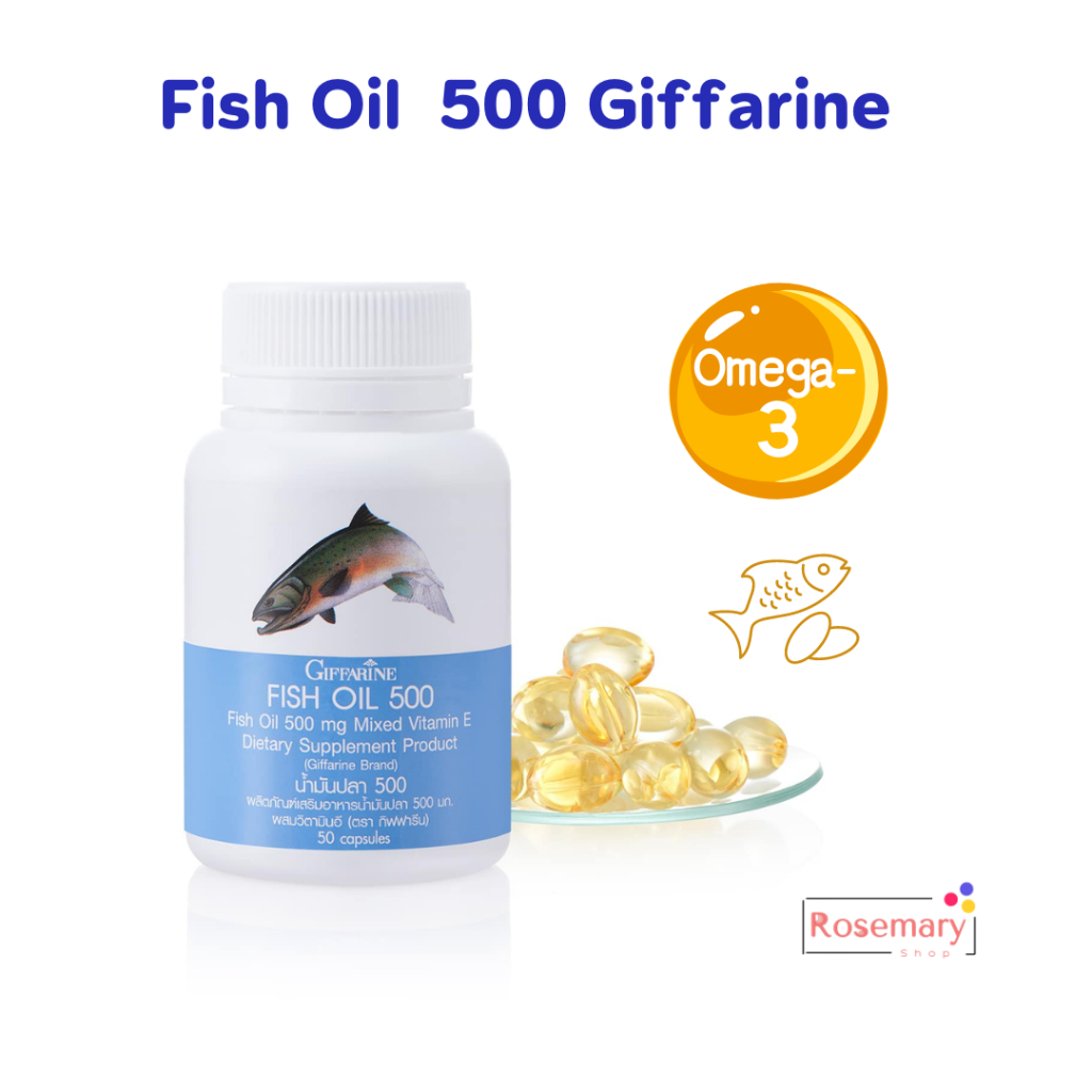 fish oil 500 mg Omega-3 Vitamin Giffarine 500 Brain Remember | Shopee ...