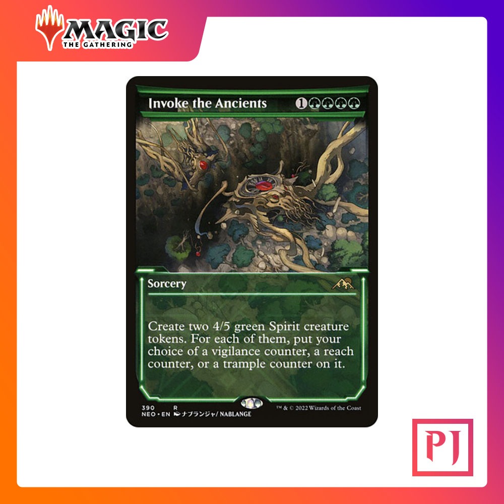 [MTG] Invoke the Ancients (Showcase) [NEO] [GREEN] [RARE] [NORMAL] [ENG ...