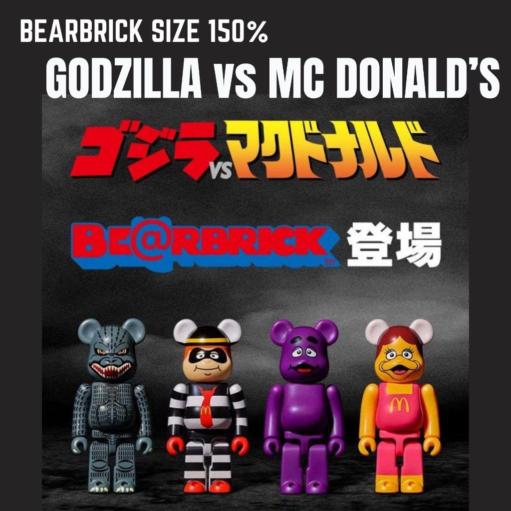 Bearbrick Godzilla vs McDonald's Size 1 New From Japan | WB TOYS ...