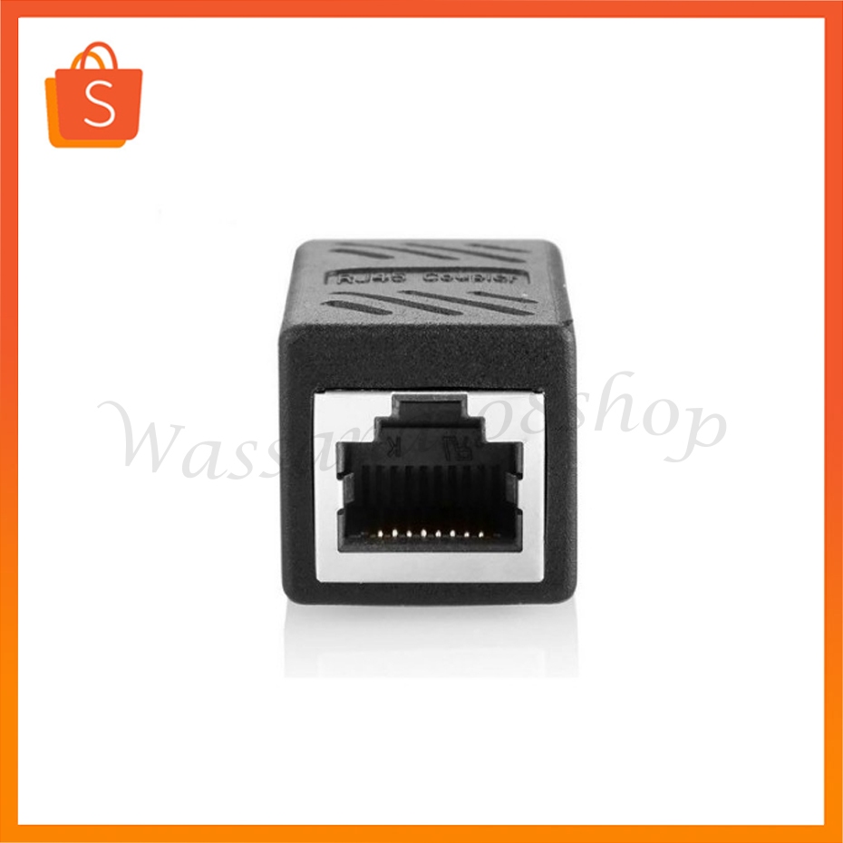 RJ45 Coupler Female to Cat 6 Network Ethernet LAN Cable Adapter ...