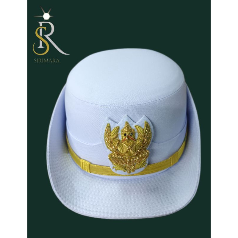 Female Official White Hat Garuda Face For Wearing With A Normal Civil ...