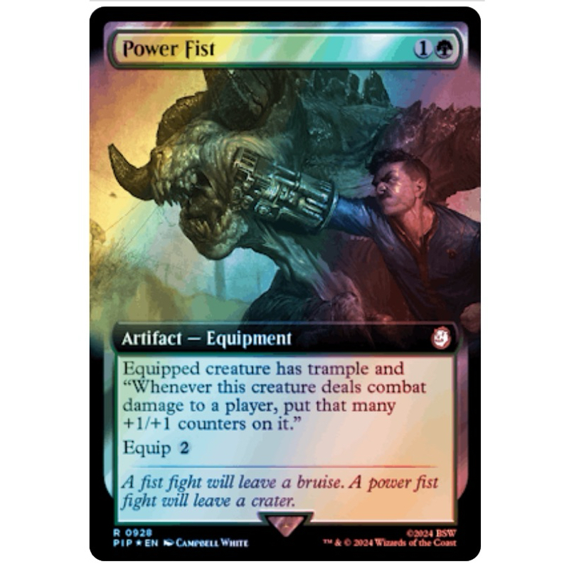 Universes Beyond: Fallout Variants Foil: Power Fist (0928-Surge Foil ... Universes Beyond: Fallout Variants Foil: Power Fist (0928-Surge Foil ...