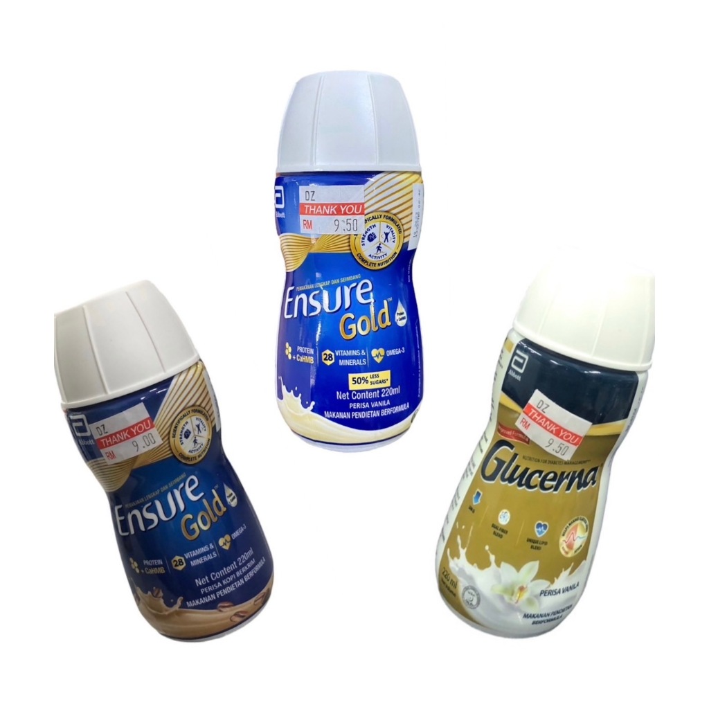 Ensure Gold Glucerna Water Formula Ready To Drink 220g. | Shopee ...