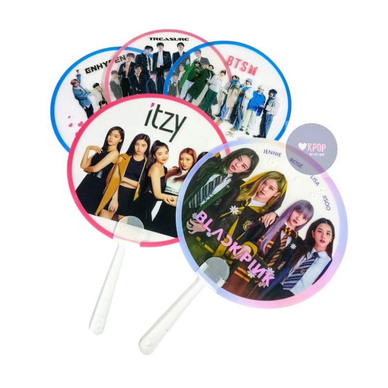 Korean Transparent Fan Got7 Bts Nct TXT Exo TREASURE X1 ENHYPEN itzy ...