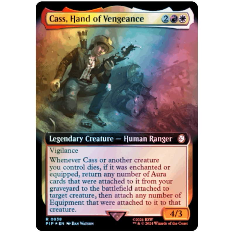 Universes Beyond: Fallout Variants Foil: Cass Hand of Vengeance (0938-Surge Foil-Extended Art ...