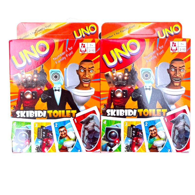Special Pattern Uno Card Skibidi Toilet For Family Kids | Shopee ...