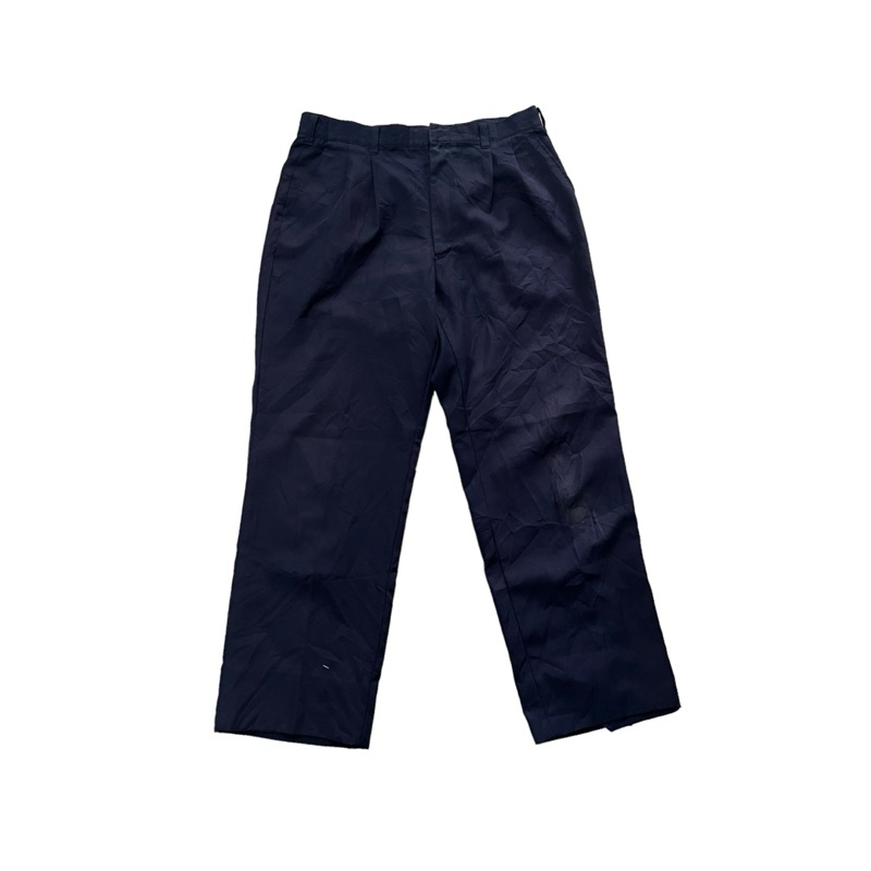 workman Slacks Navy Color Wear To Office Work | Shopee Philippines