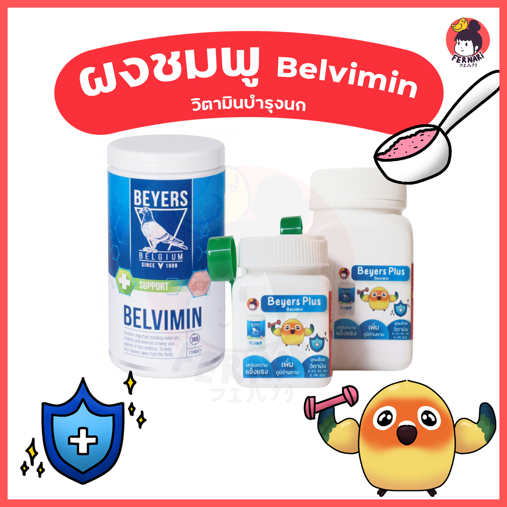 Beyers Plus Belvimin Pink Powder Minerals And Vitamins For Bird ...