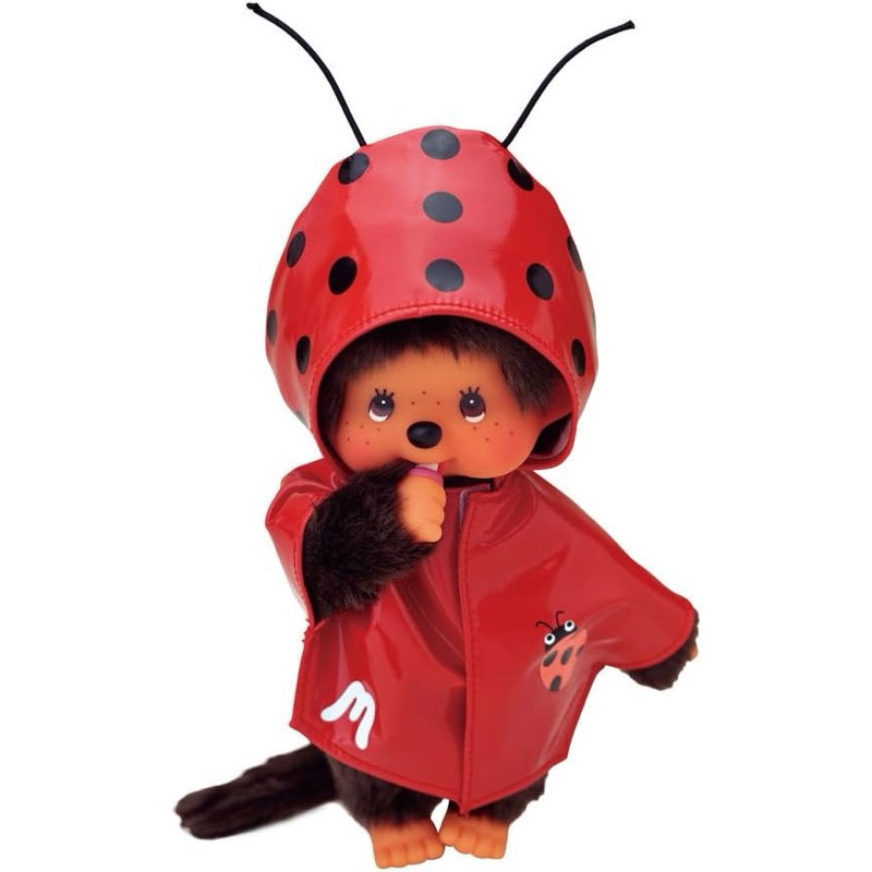 ! Ladybug raincoat Monchhichi Doll For Size S Is Very Cute. | Shopee ...