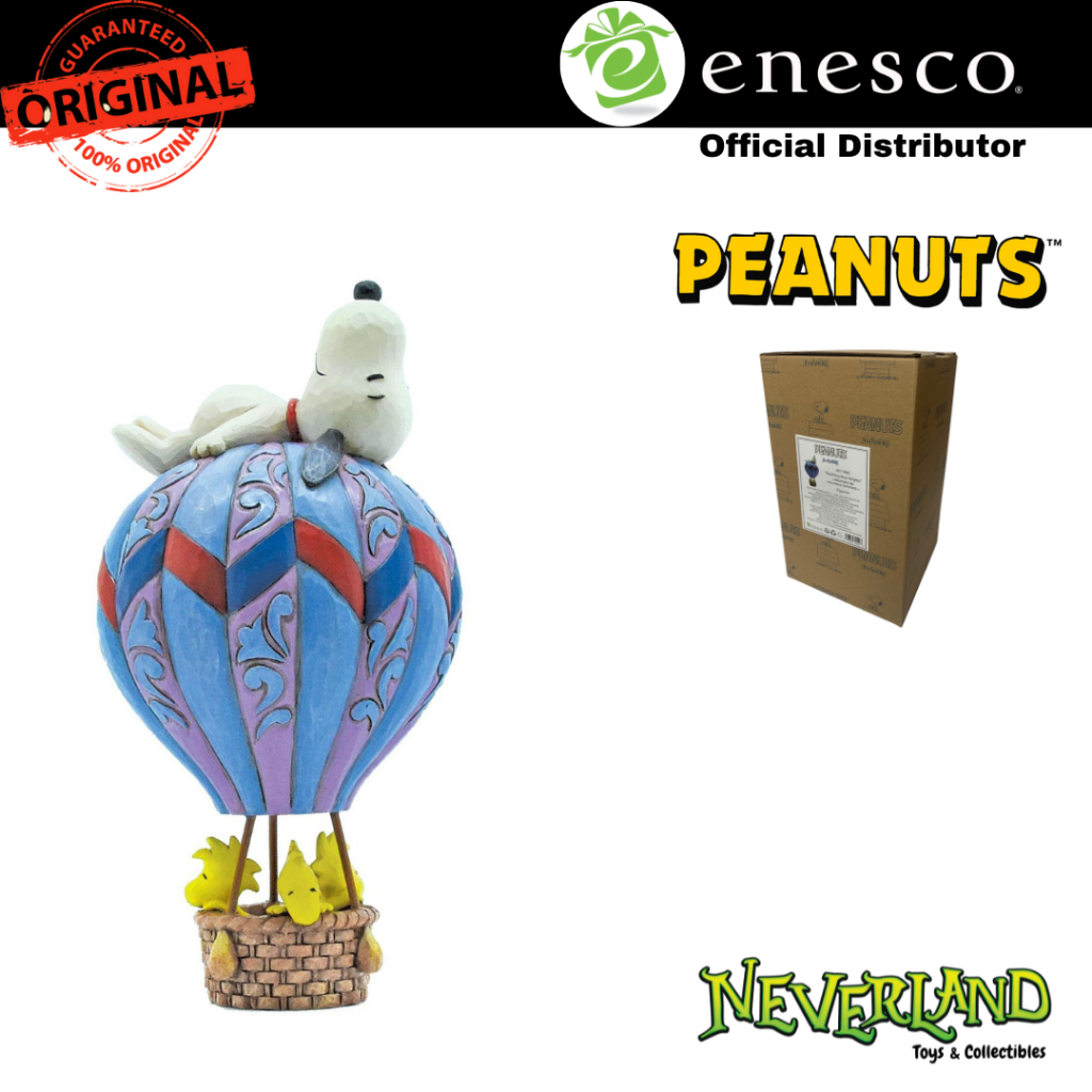 Enesco Peanuts Snoopy Laying on Hot Air Balloon Figurine by Jim Shore ...
