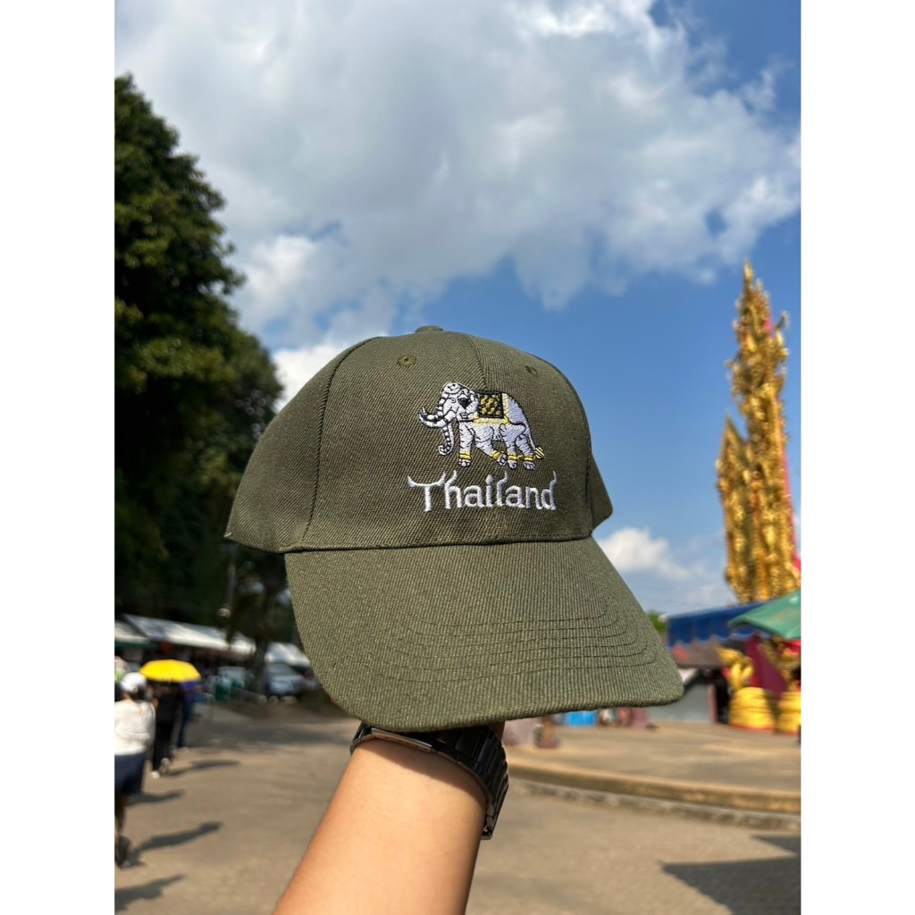 Baseball Cap Embroidered Thailand Can Be Placed On The Back. | Shopee ...