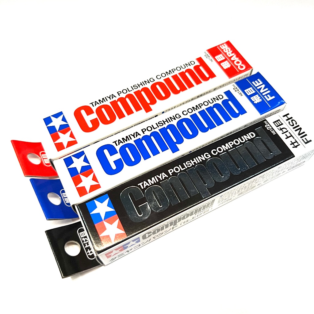 TAMIYA COMPOUND 3-Level Rough Polishing Fine Cream Model Solution ...