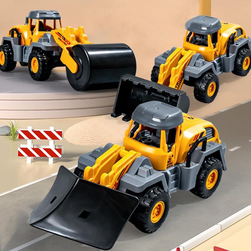 Toy Construction Vehicle Truck Makro Car Road Roller Loader Inertial ...
