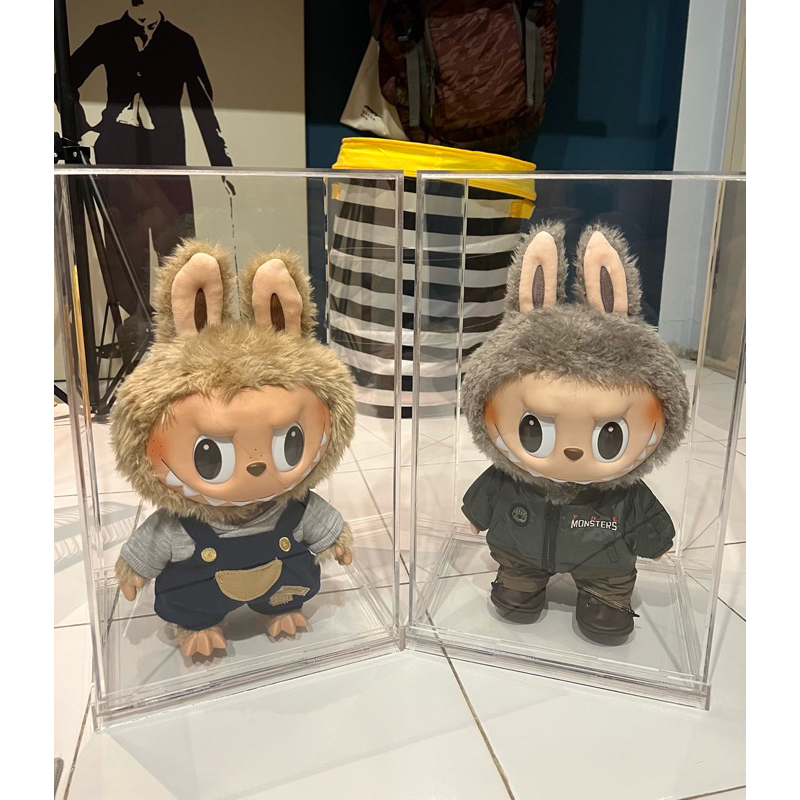 Zimomo Labubu Acrylic Box Self-Assembly Lift The Dust Cover Model ...