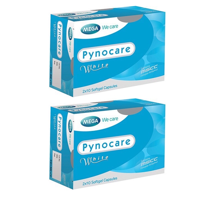 Mega we care PYNOCARE White 20 Softgels 2 Boxes [20cap x 2 box ...