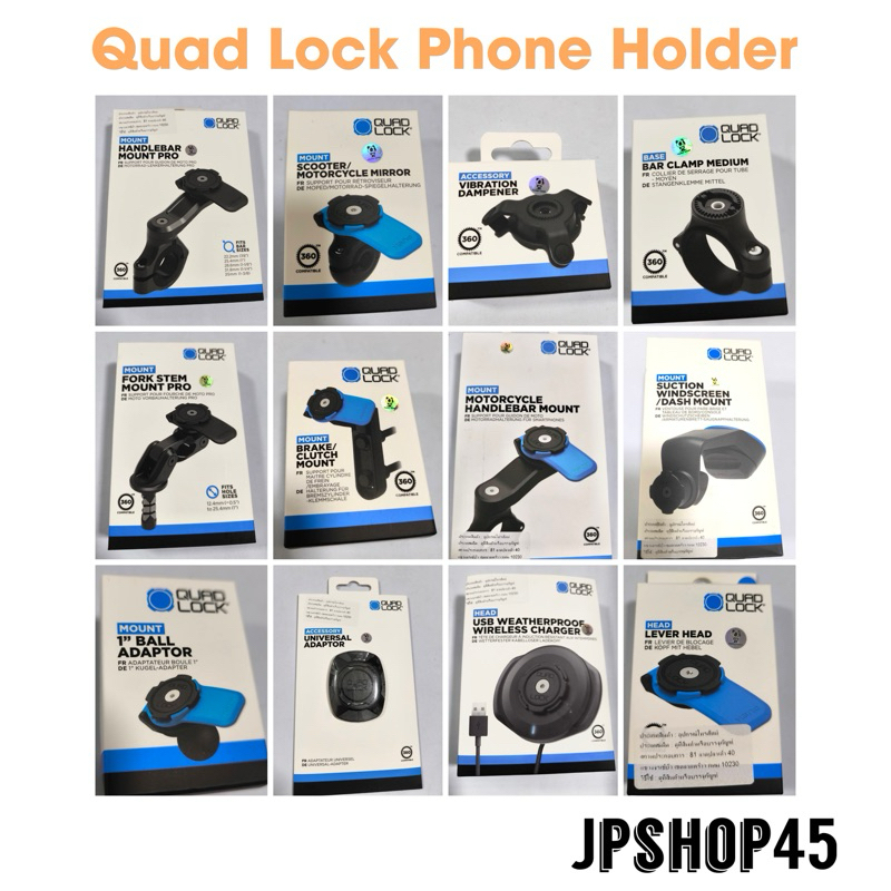 All Quad Lock phone Holder Original 1 Combination Motorcycle | Shopee ...
