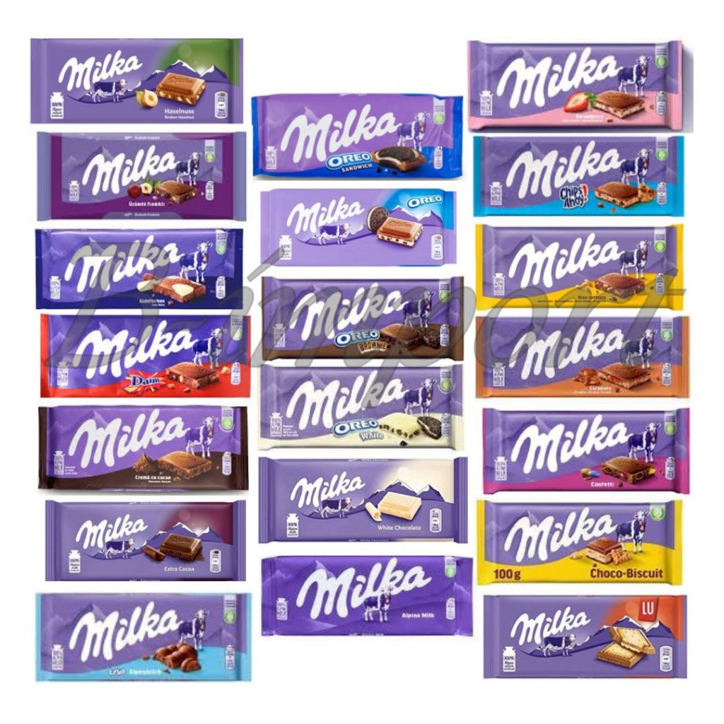 NEW Milka chocolate bar From Germany Net: 90 -100 g. | Shopee Philippines