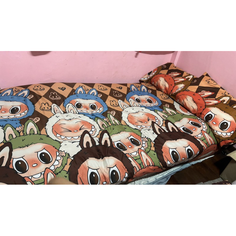 Nong Labubu Pattern Bed Linen Set Size 3.5 Feet/5/6 (Sleep Product ...