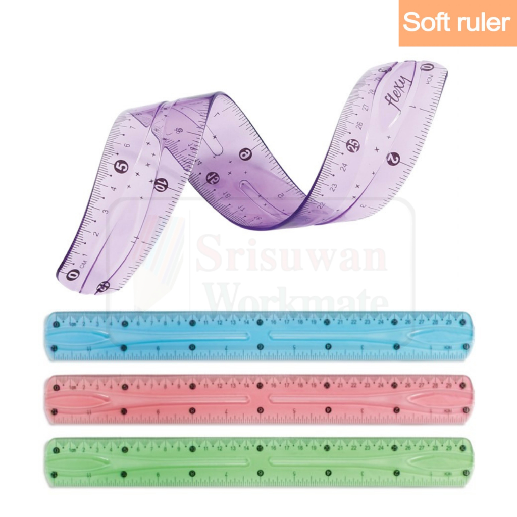 COKAI Jelly Ruler Assorted Colors 1 Piece Bendable Soft Twist RUJI ...