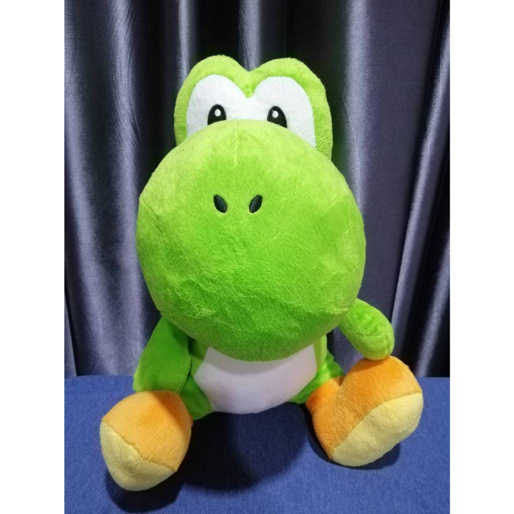 Yoshi Dinosaur Doll Super Mario Bros Green 17 Inches TAITO Sign ...