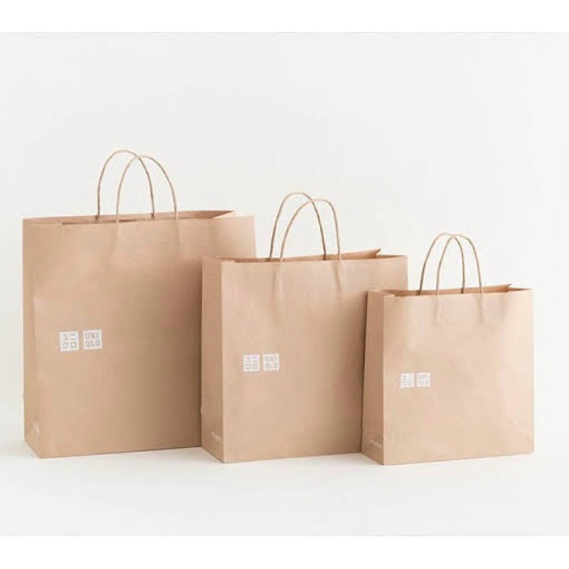 Uniqlo Paper Bag New Never Used Authentic From The Shop (Packed In A ...