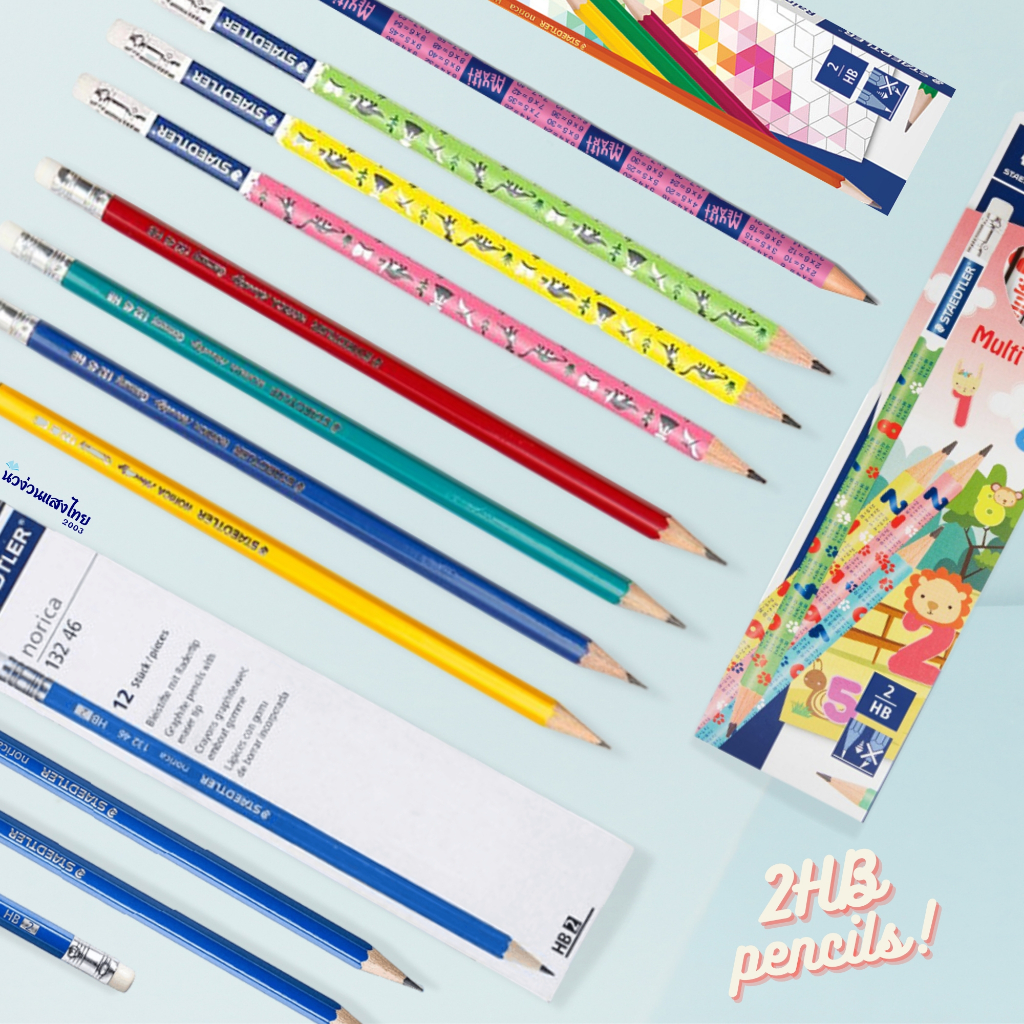 STAEDTLER 2HB Pencil *12 Pcs/Box * Model Norica Rainbow Novelty Multi ...