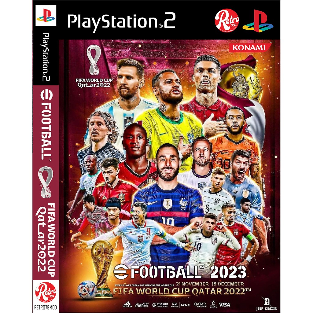 PS2 PES EFOOTBALL 2023 Game Disc-FIFA World Cup Qatar 2022 ️ ...