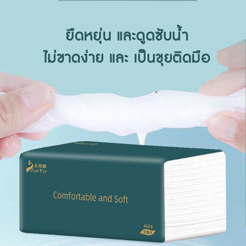 Pop up Large Package Tissue Paper Toilet Facial 5-Layer Thick Lint-Free ...