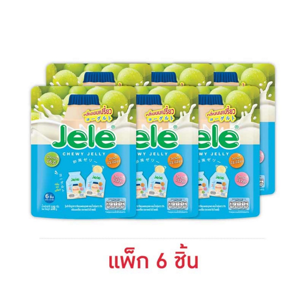 Jele Chewy Jelly With Konjac Yoghurt Flavor 108g (Pack 6) | Shopee Philippines