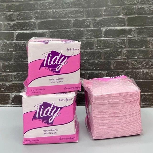 Tidy Pink Napkins*Large Sheets Lint-Free (450/Pack) | Shopee Philippines