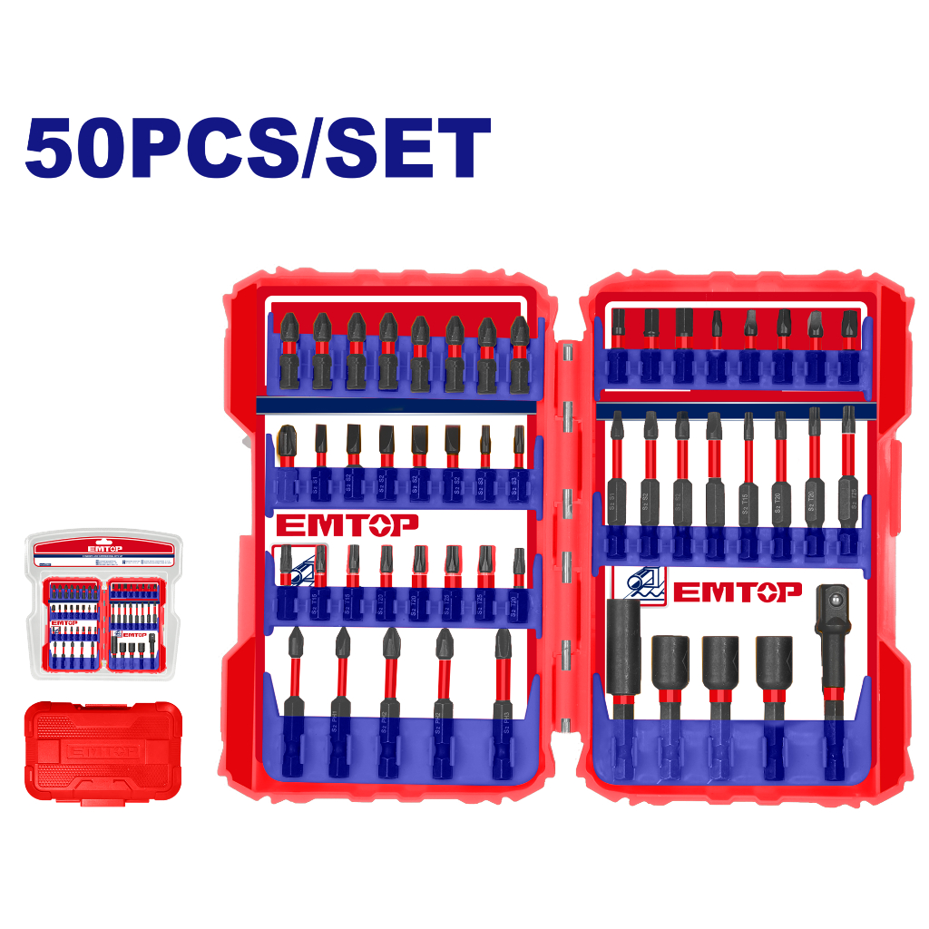 EMTOP Impact Driver Bit Set ESBT05001 | Shopee Philippines
