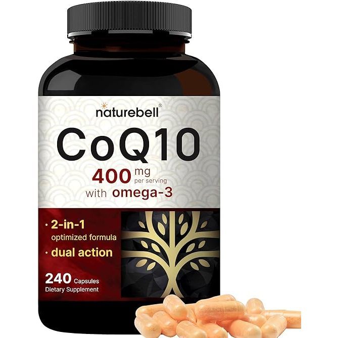 NatureBell CoQ10 (Ubiquinone) 400mg with Omega 3 Fatty Acids 240capsules (No.3483) | Shopee ...