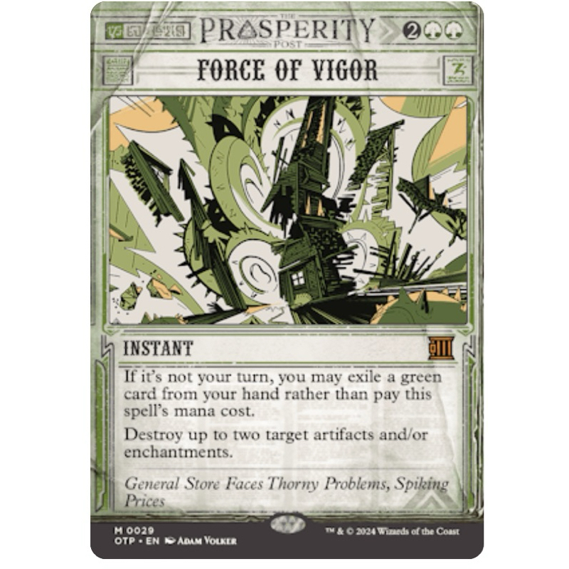 Outlaws of Thunder Junction Breaking News: Force of Vigor (0029 ...