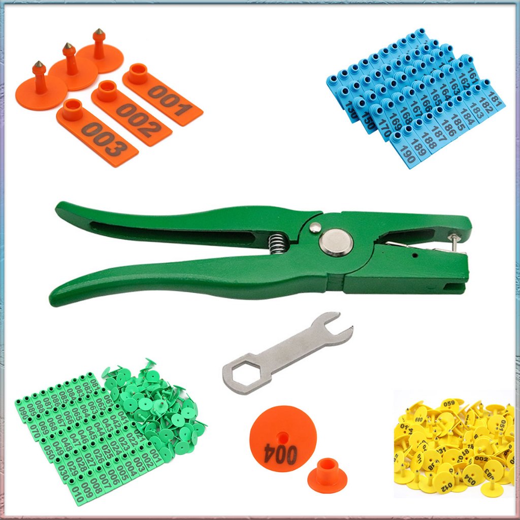 Pig Animal Ear Tag Sheep Goat Coat Plier Tagging Installation Tool ...